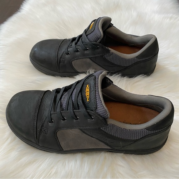 Keen | Shoes | Keen Mens Upper Leather Blackgray Heavy Duty Work Shoes ...